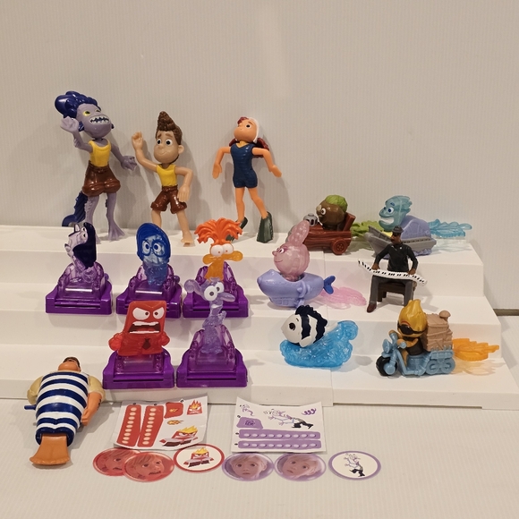 Disney | Toys | Disney Inside Out Elemental And Luca Figure Happy Meal ...